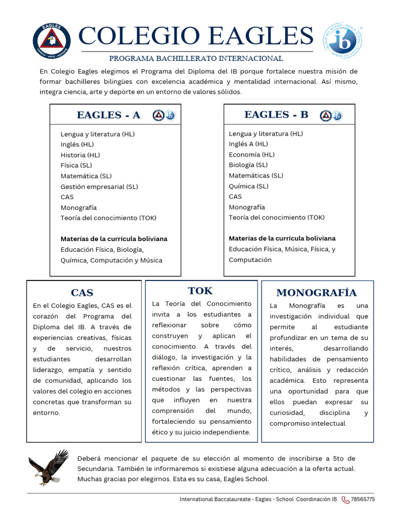 IB ES Feria de Universidades leaflet (1) | PDF | Conocimiento | Pensamiento