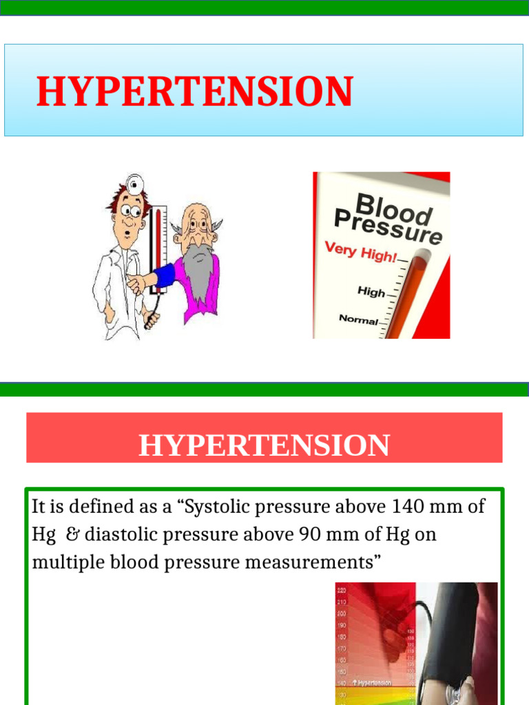 1.HYPERTENSION 1a (Intro+Classification) | PDF | Blood Pressure ...