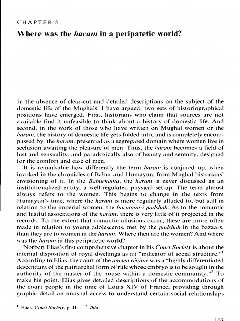 Where Was The Haram in A Peripatetic World by Ruby Lal Chapter 5 | PDF