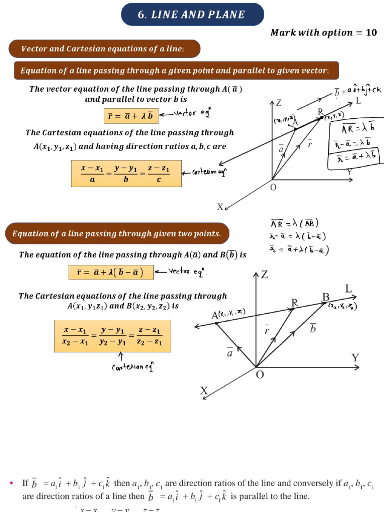 Line and Plane 01 | PDF