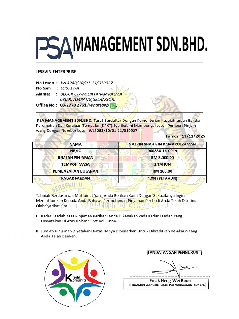 Nazrin Shah Bin Kamarulzaman | PDF