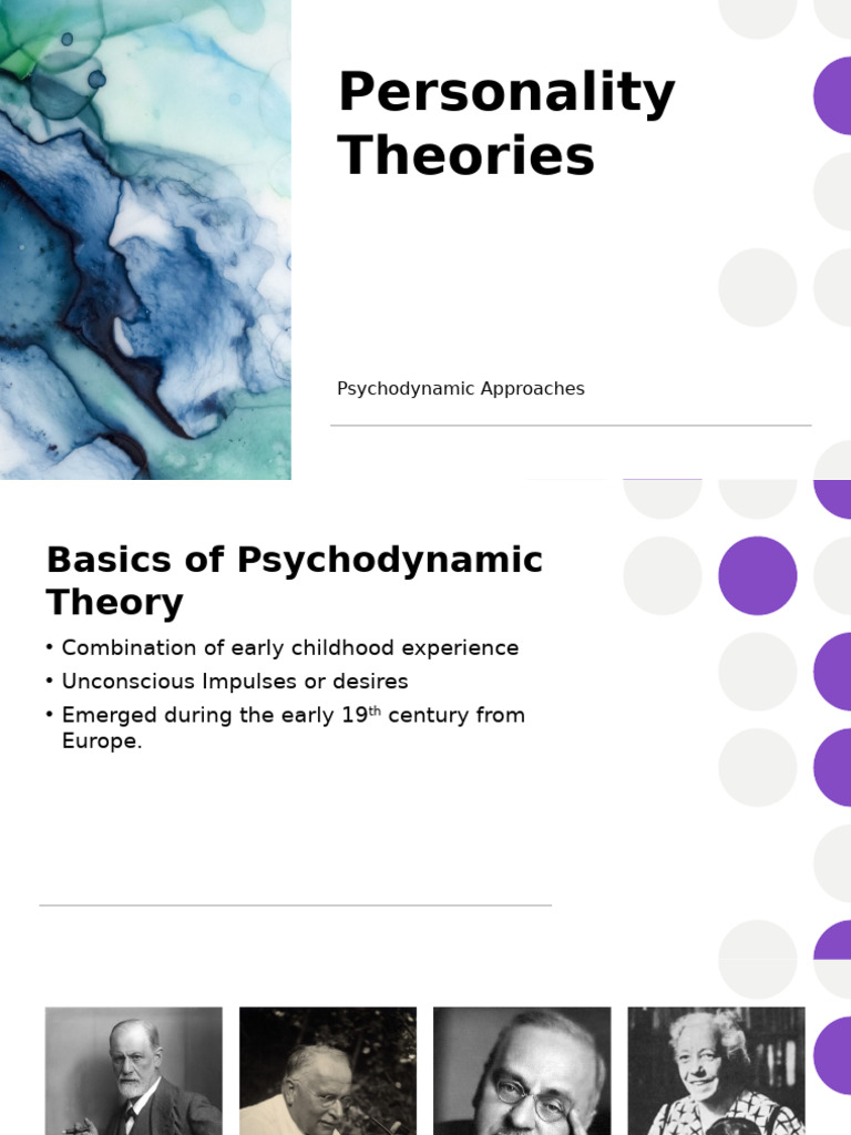 Psychodynamic Personality Theories Explained | PDF | Sigmund Freud ...