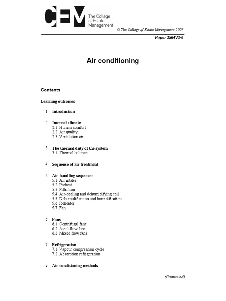 Air Conditioning | PDF | Air Conditioning | Hvac