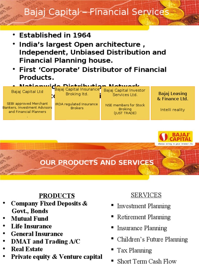 Bajaj Capital - Financial Services: - Established in 1964 - India's ...
