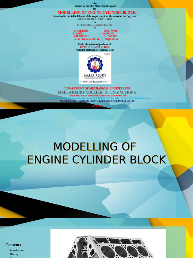 Modelling of Engine Cylinder Block | PDF | Internal Combustion Engine ...
