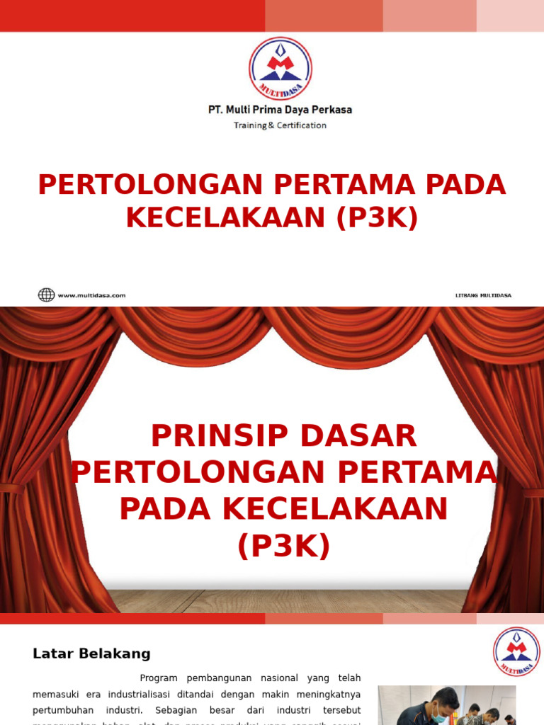 Mai Mpdp Sl Lkb p Kim 014 Pertolongan Pertama Pada Kecelakaan (p3k) (1 ...