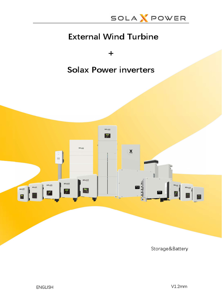 Wind Turbine Integration with Solax Inverters | PDF | Power Inverter ...
