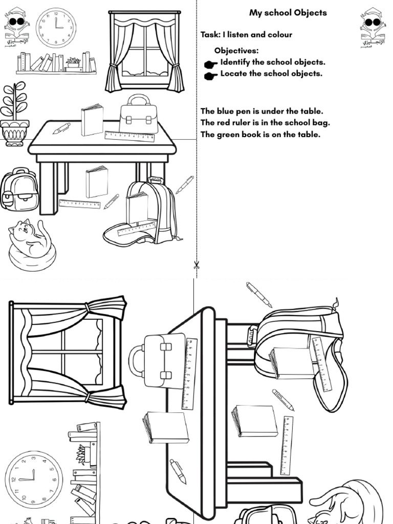 School Objects Identification Activity | PDF