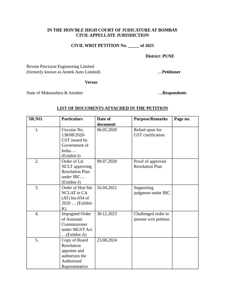 List of Documents Civil | PDF | Legal Procedure | Justice
