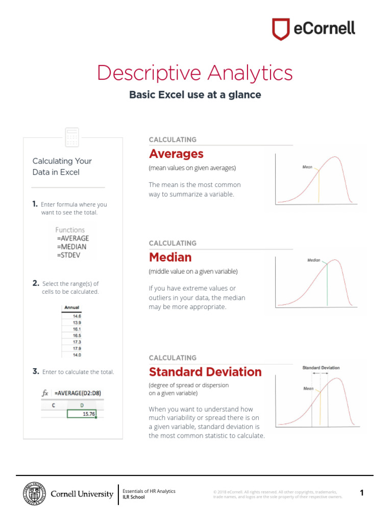 Basic Analytics Tip Sheet Pdf