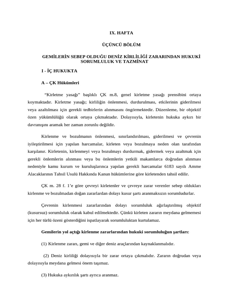 DKH 9. Hafta | PDF