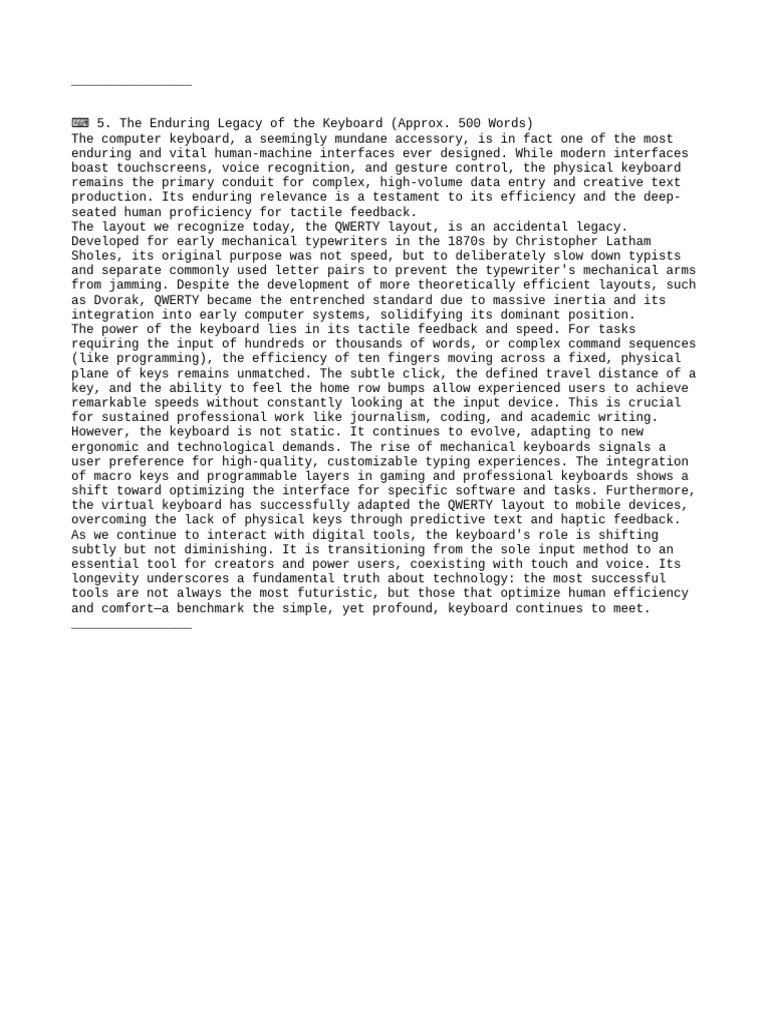 Legacy and Evolution of Keyboards | PDF | Computer Keyboard | Human ...