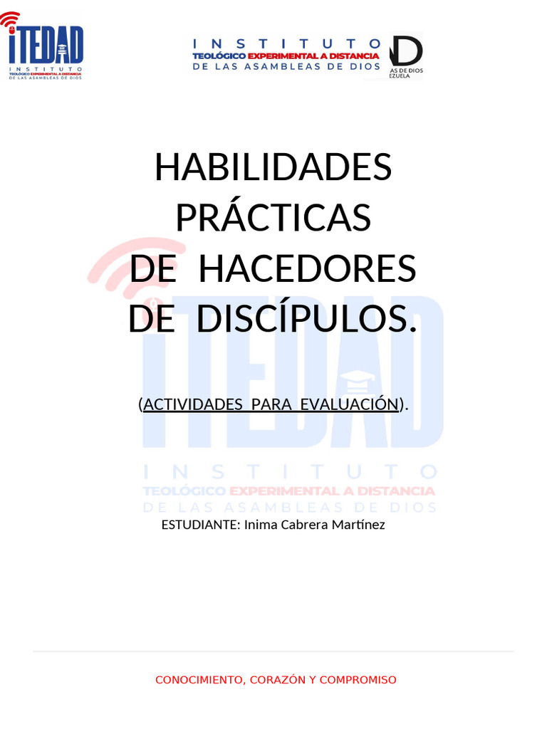 Guía de Actividades. h.d. Inima | PDF | Cristo (título) | Vida eterna (cristianismo)