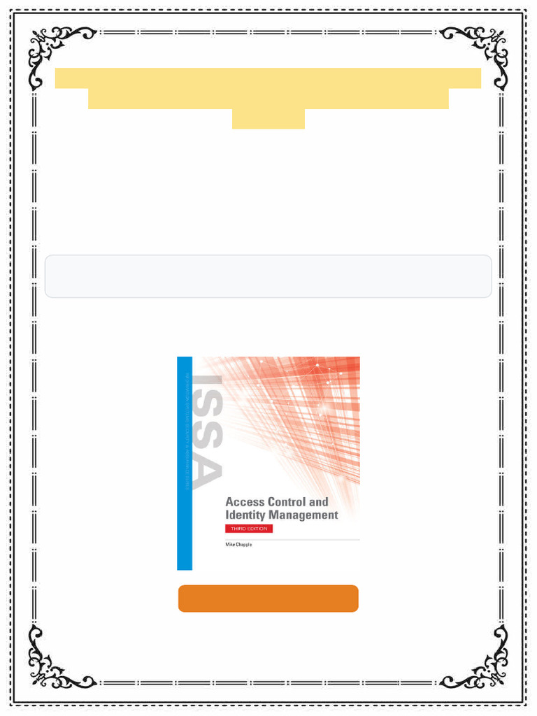 Access Control and Identity Management Information Systems Security ...