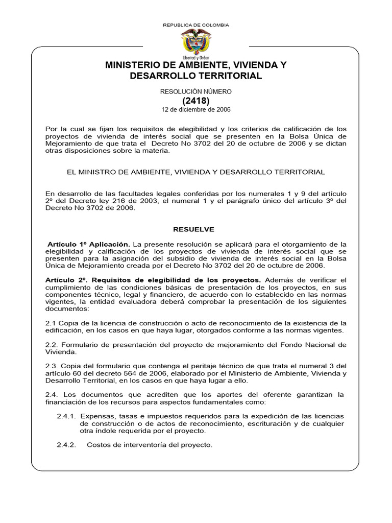 resolucion_2418_06 | PDF