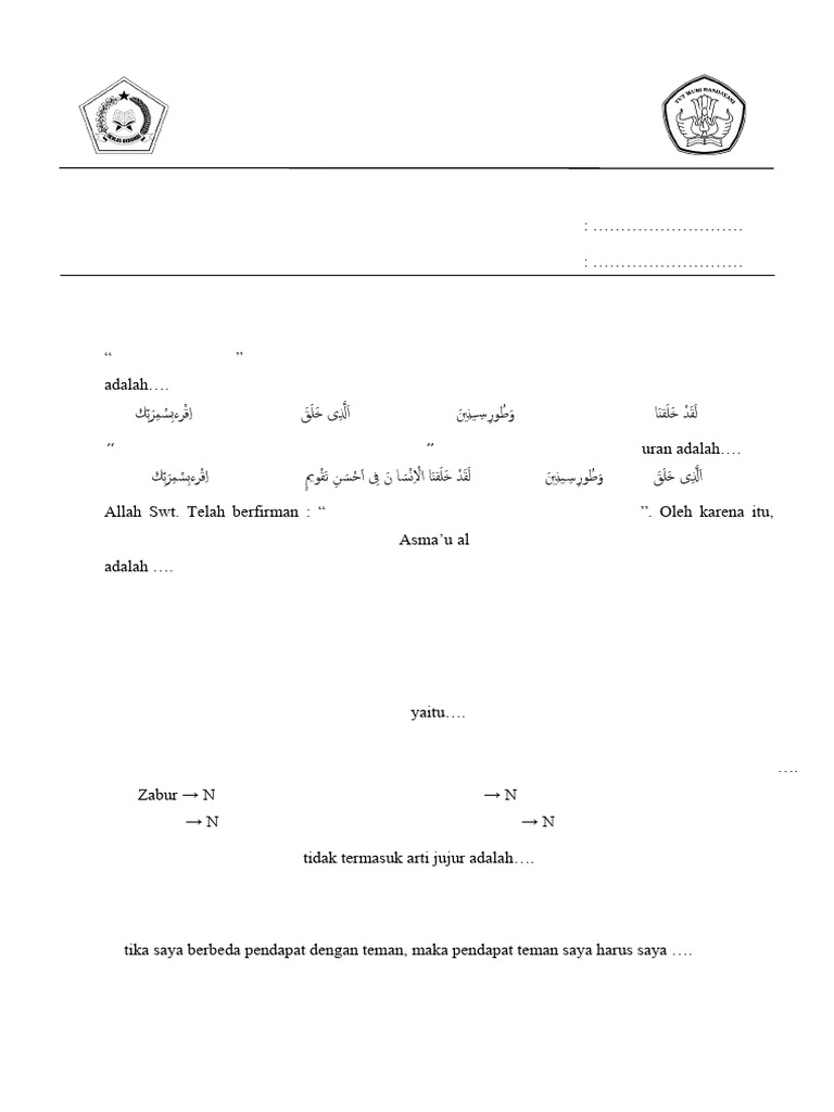 5. Soal Pas Pai Kelas v 2022 Cetak | PDF