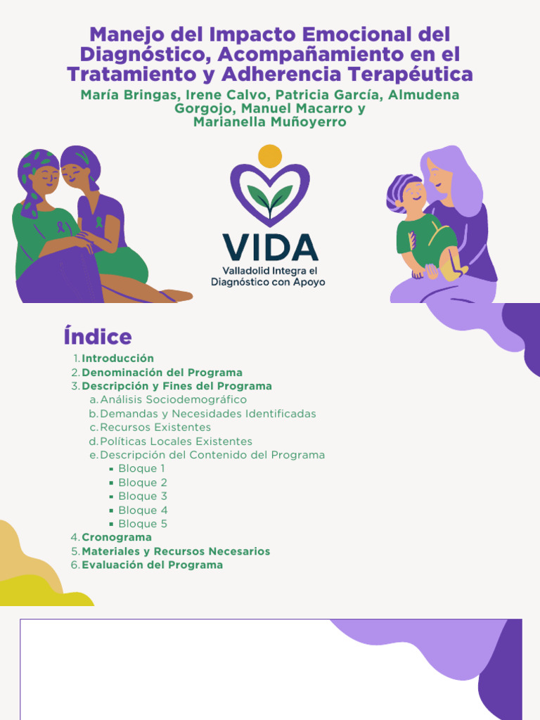 Presentacion Manejo Del Impacto Emocional Del Diagnóstico | PDF | Las ...