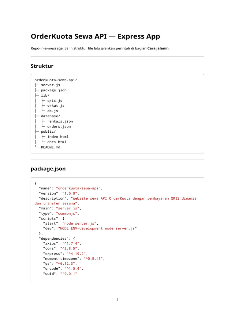 Orderkuota Sewa API-Express App | PDF | Computer Access Control | Computer Data