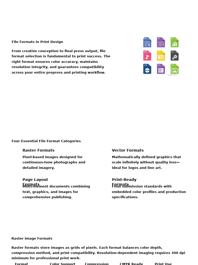 Essential File Formats for Print Design | PDF | Computer File Formats ...