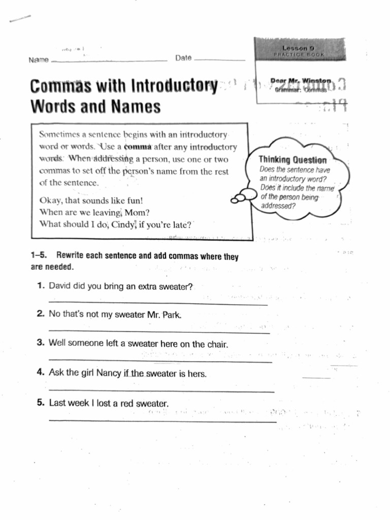 Commas | PDF