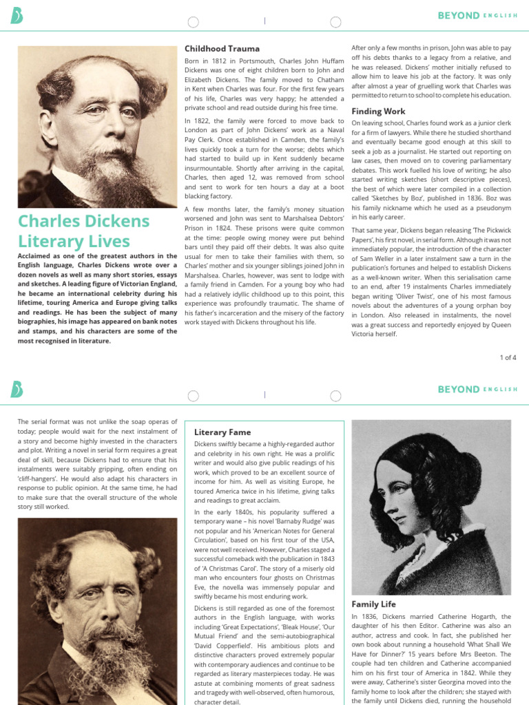 Charles Dickens Reading Comprehension | PDF | Charles Dickens