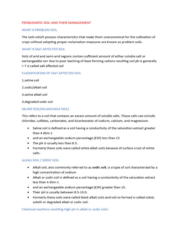 mid sem-1 | PDF | Soil | Sodium