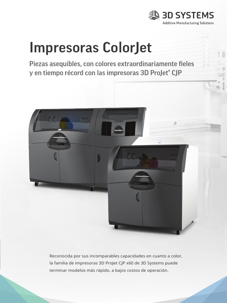 3d Systems Colorjet Printing Brochure Es A4 2021-07-20 A Print | PDF | Impresión 3d | Impresora ...
