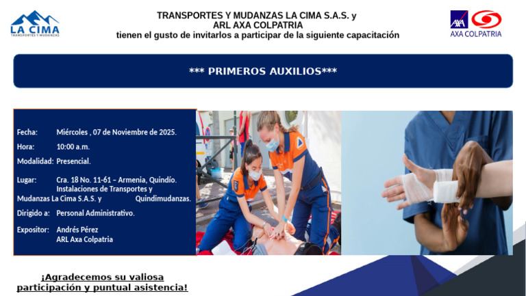 Banner Cap Primeros Auxilios | PDF