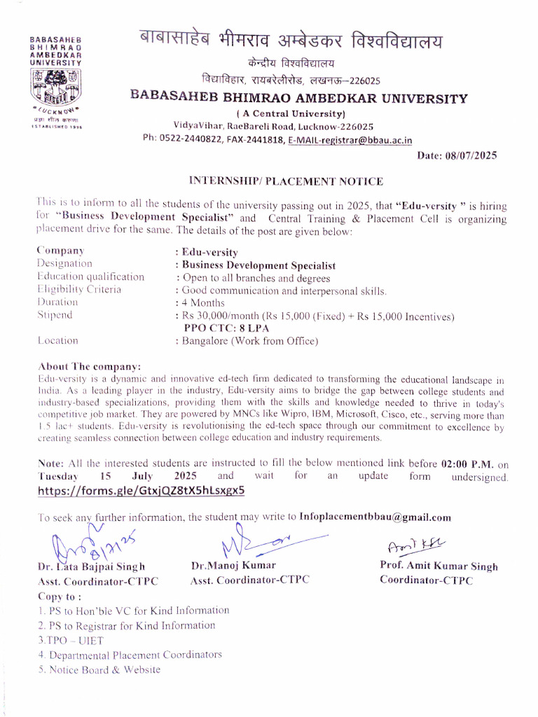 Notice of Edu- Versity | PDF | Business