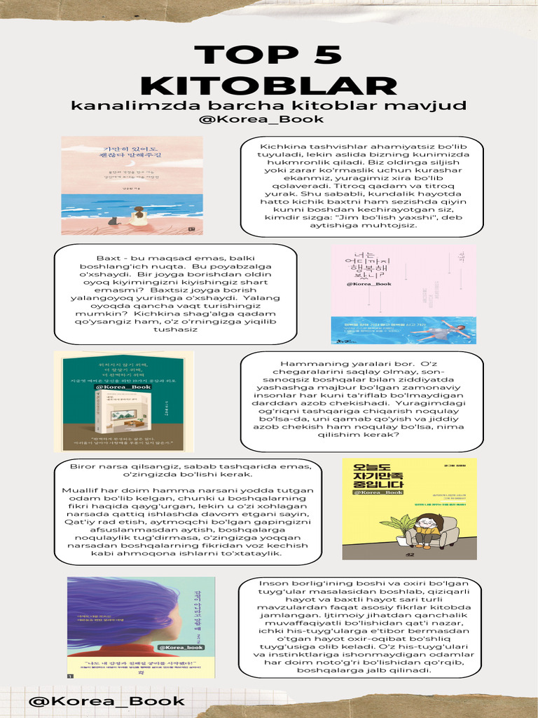 Top 5 Books | PDF