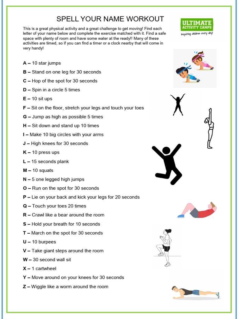 Spell Your Name Workout | PDF