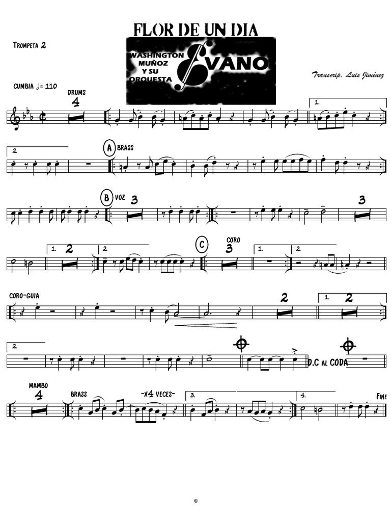 Flor de Un Día - Trumpet in BB 2 | PDF
