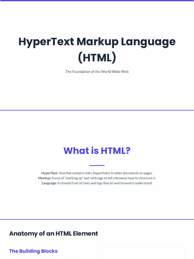 Introduction to HTML | PDF