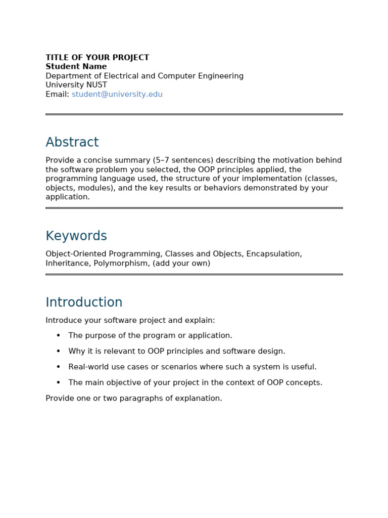 Oop Homework Template | PDF | Object Oriented Programming | Class (Computer Programming)