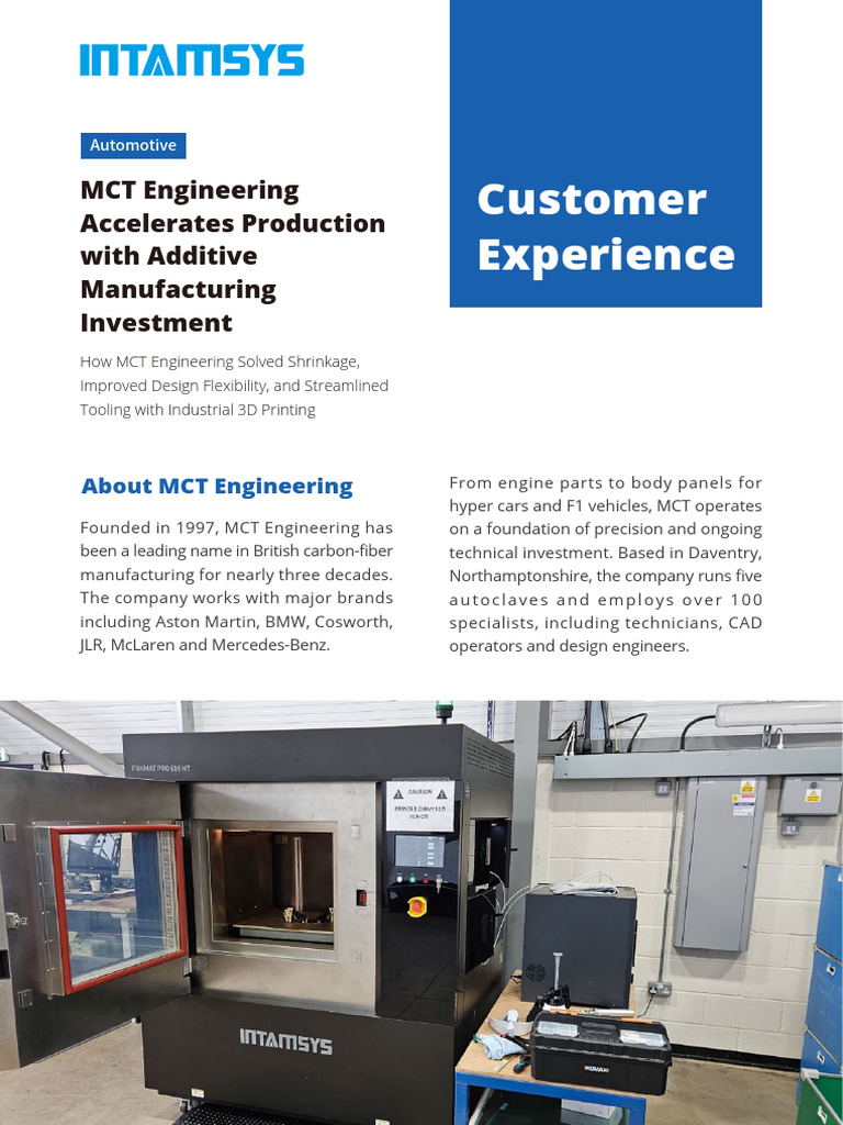 MCT Engineering's 3D Printing Revolution | PDF | 3 D Printing