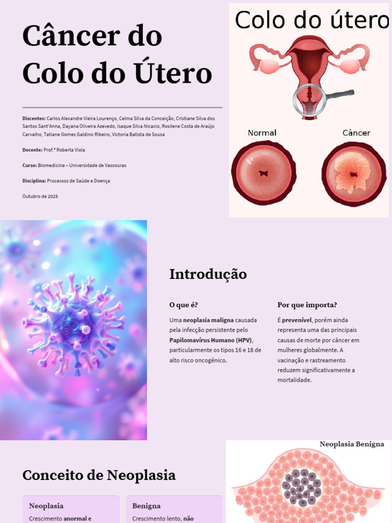 Câncer do Colo do Útero: Prevenção e Tratamento | PDF | Câncer | Câncer ...