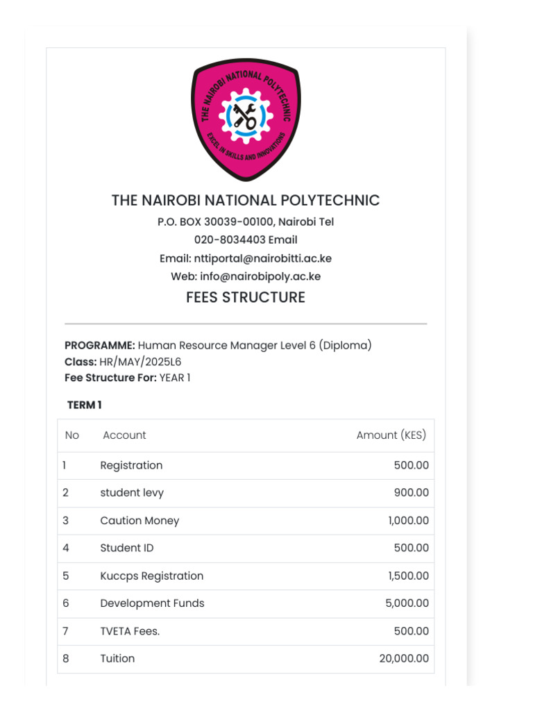 The Nairobi National Polytechnic | PDF
