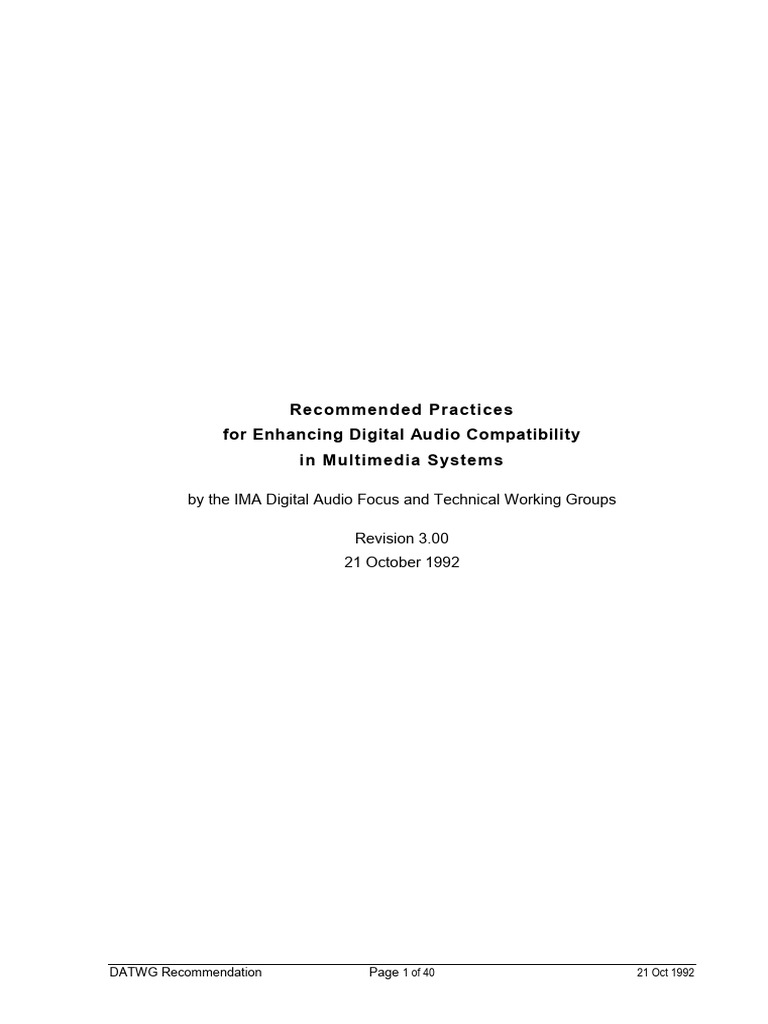Ima Adpcm | PDF | Data Compression | Digital Audio