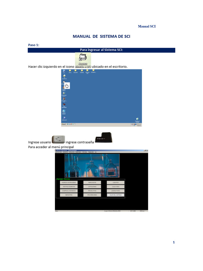Guía de Uso del Sistema SCI | PDF