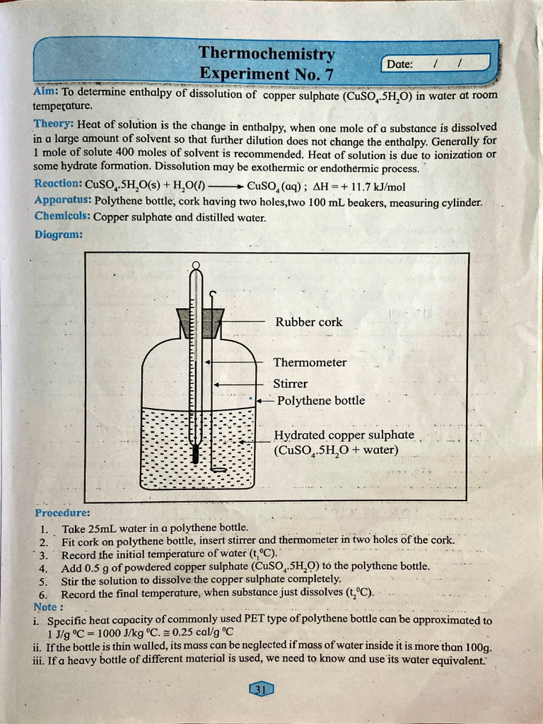 Chemistry Practical 1 | PDF
