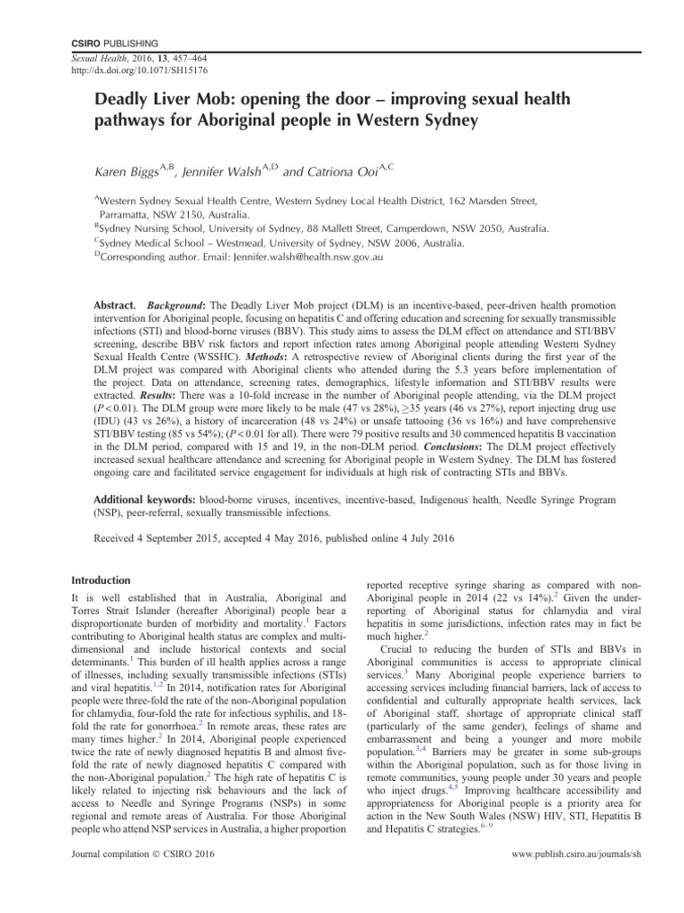 Biggs 2016 | PDF | Sexually Transmitted Infection | Virology