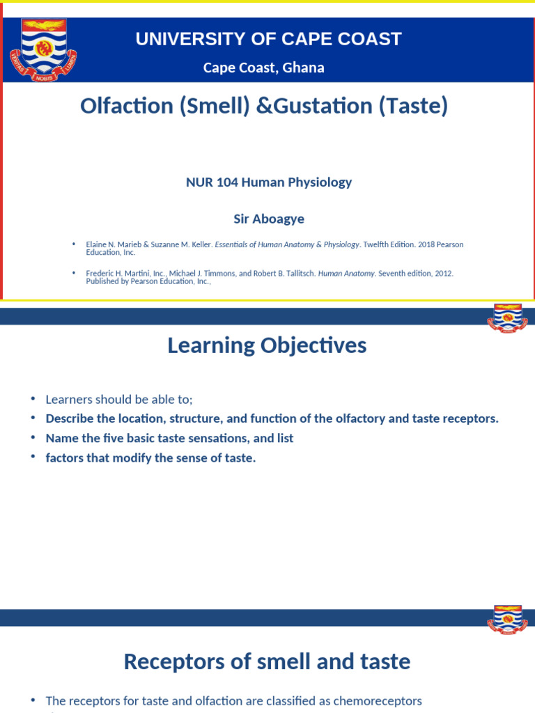 NUR 104 Taste and Smell | PDF | Taste | Senses