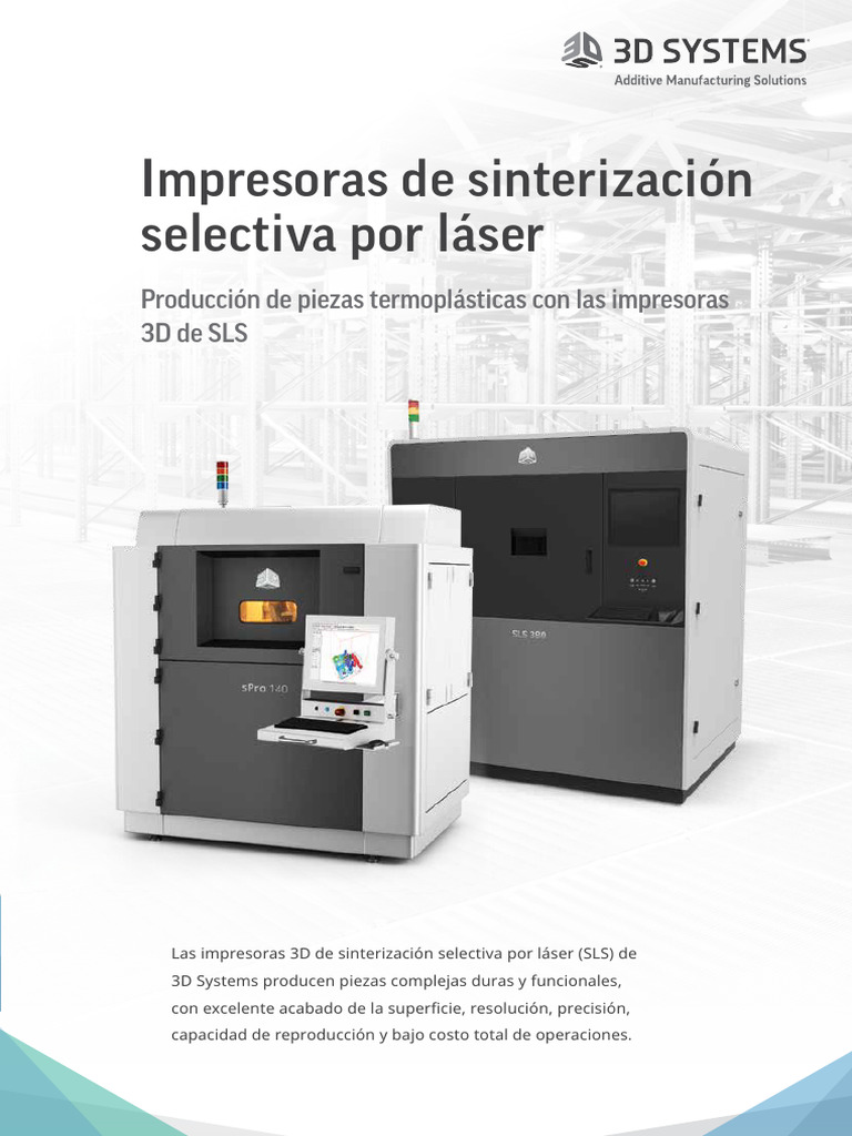 3d Systems Sls Brochure Es A4 2021-11-09 A Web | PDF | Impresión 3d ...