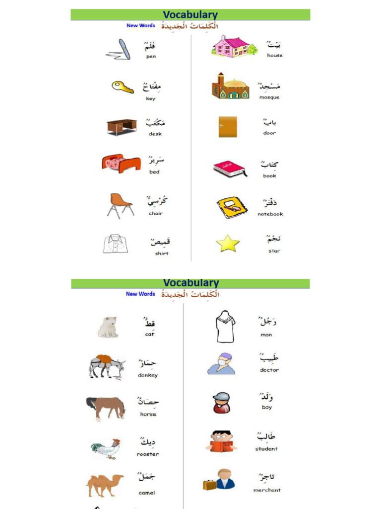 Vocabulary - Lesson 1 | PDF