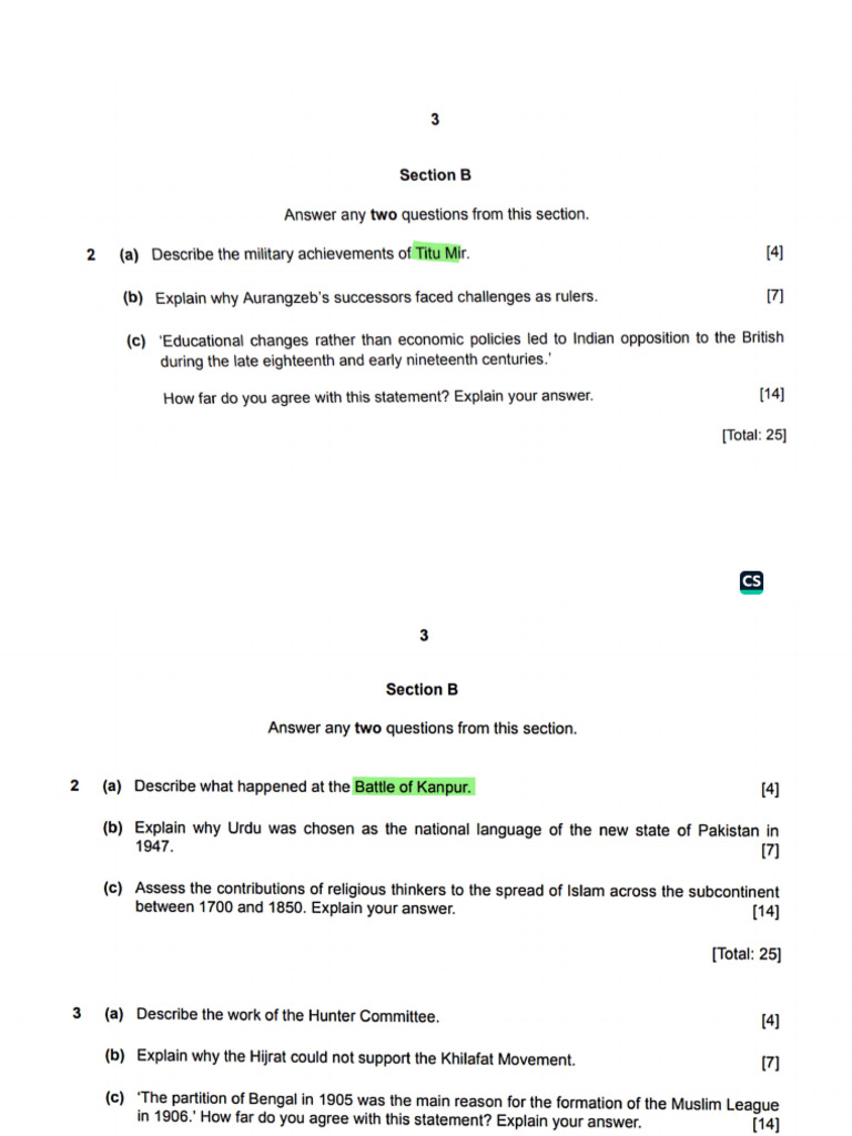 Practice Material Section 1 | PDF