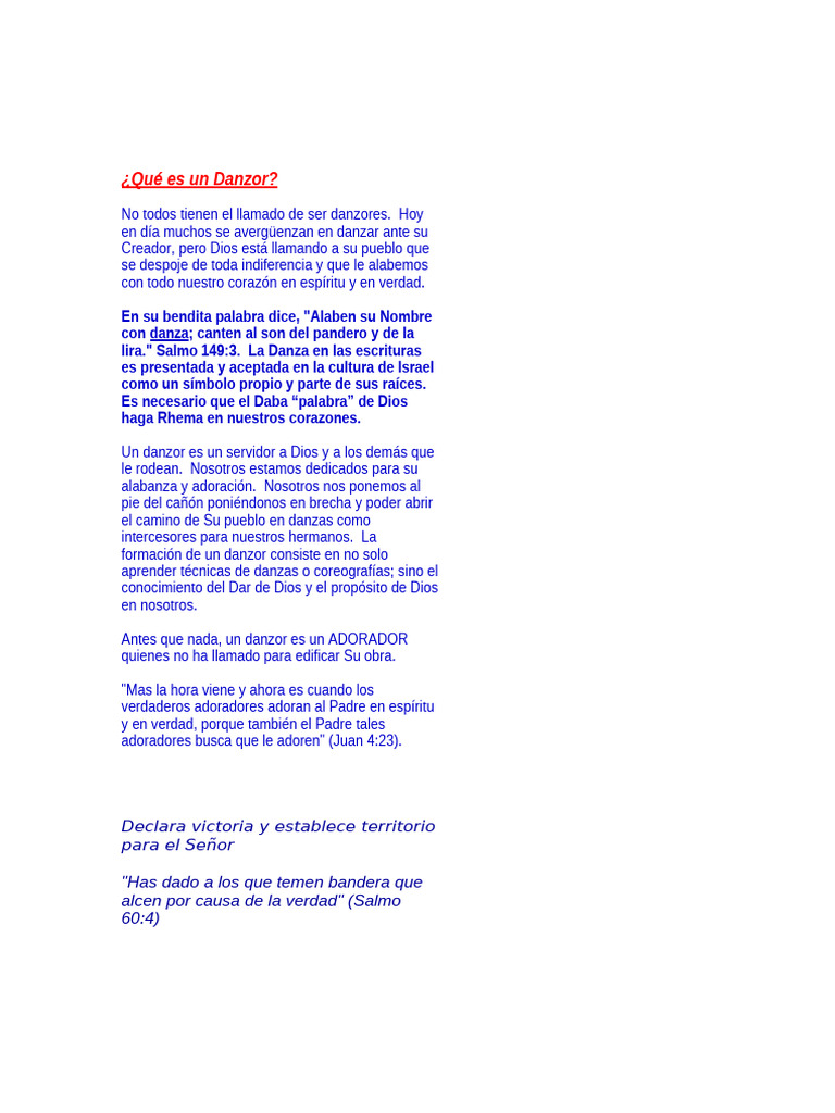 Qué Es Un Danzor | PDF