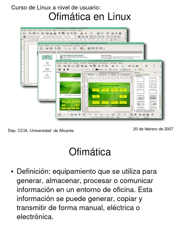 Ofimatica Ubuntu | PDF | Microsoft Office | Microsoft Word