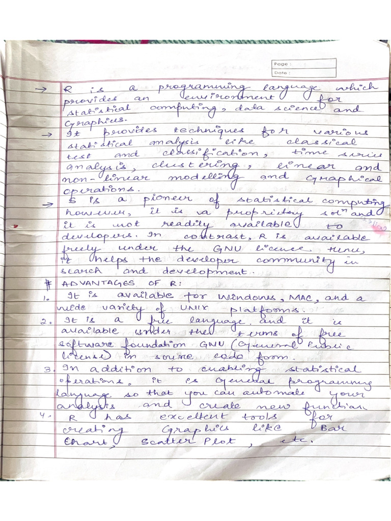 R Programming Unit 1 Part 2 | PDF