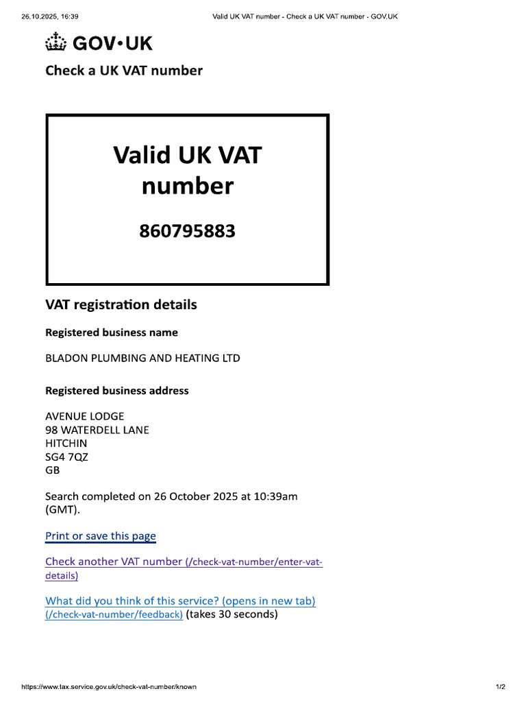 Valid Vat Uk Gov | PDF
