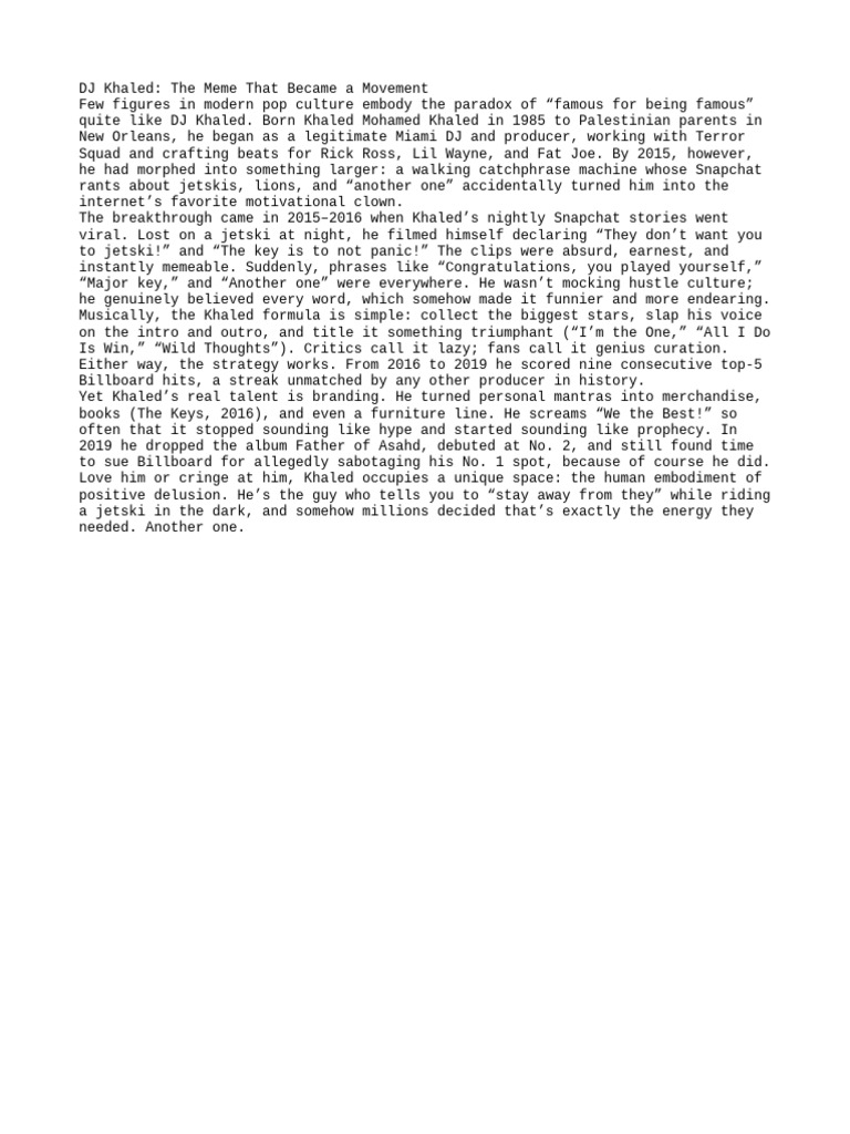 Anotha One | PDF